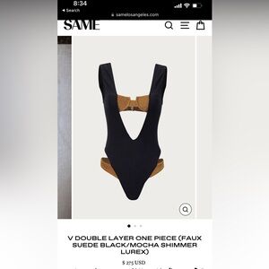 Same | Swim | Same Swim V Double Layer One Piece | Poshmark
